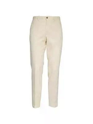 BRIGLIA 1949 Elasticated-waist Oxford Cotton Trousers