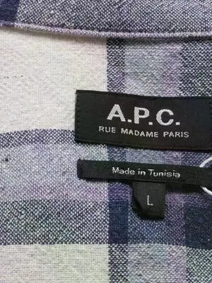 A.p.c. Multicoloured Check-print Long Sleeve Shirt