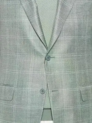 Canali Check Button Blazer