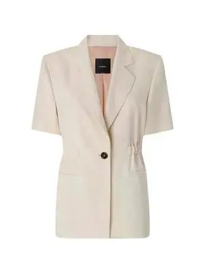 Pinko Assago Short-sleeved Blazer - Neutrals