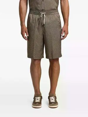 Peserico Drawstring Patterned Shorts