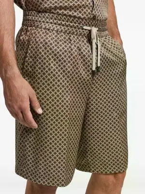 Peserico Drawstring Patterned Shorts