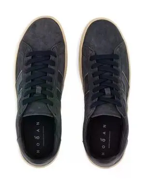 Hogan H" Logo Lace-up Sneakers - Blue