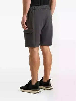 Manière De Voir Charcoal Technical Cargo Shorts - Grey