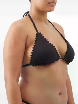 Jacquemus Le Haut De Maillot Picot Bikini Top - Black