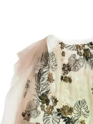PSOPHIA Sleeveless Floral Embellished Blouse