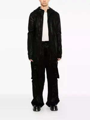 JULIUS Gas Mask Trousers With Floral Pattern