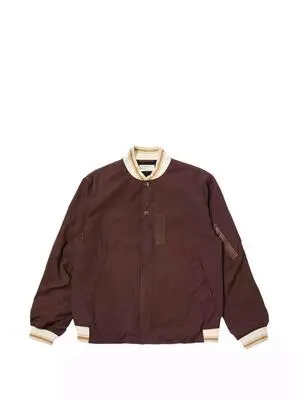 Universal Works Striped-trim Bomber Jacket