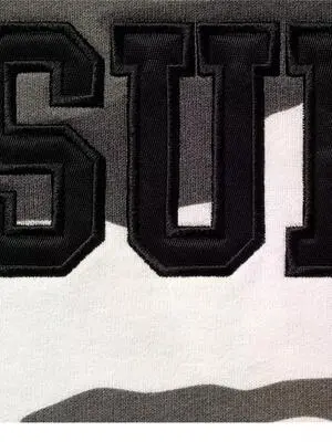 Supreme Camouflage Pattern Half-zip Sweatshirt - Grey