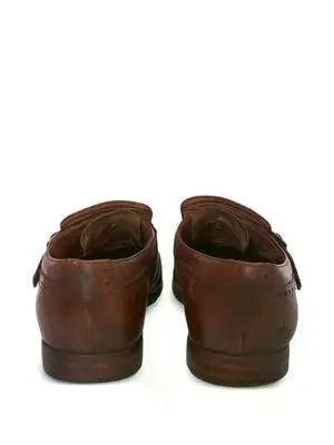 Prada Buckled Tassel Loafers