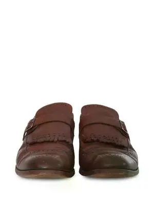 Prada Buckled Tassel Loafers