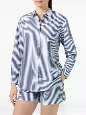 MC2 SAINT BARTH Striped Shirt - Blue