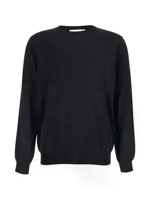 KANGRA Crew Neck Long Sleeve Sweater - Black