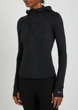 TALA Skinluxe Hooded Stretch-jersey Running Jacket