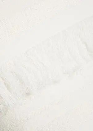 Simkhai Cairo Fringed Strapless Knit Top - Ivory