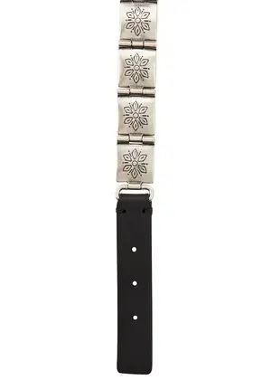 Etro Engraved-link Leather Belt