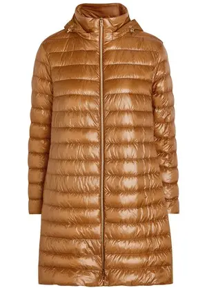 Herno Panelled Padded Hooded Shell Jacket