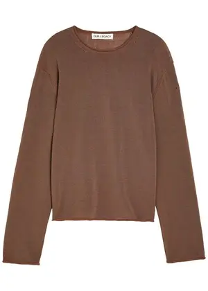 Our Legacy Cotton-blend Jumper With Rolled Trims