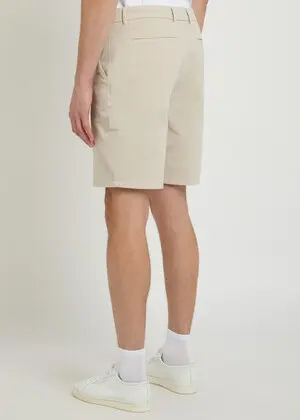 BOSS Stretch-cotton Shorts - Grey