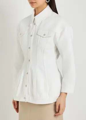 Wardrobe.NYC Sculpted Denim Jacket