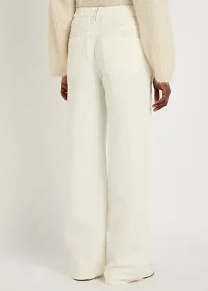 Brunello Cucinelli Dyed Wide-leg Denim Jeans
