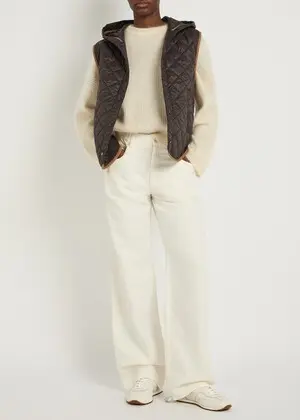 Brunello Cucinelli Dyed Wide-leg Denim Jeans