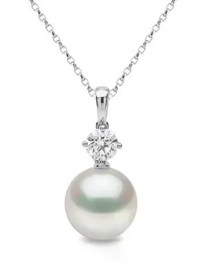 Yoko London 18kt White Gold South Sea Pearl And Diamond Necklace - Silver
