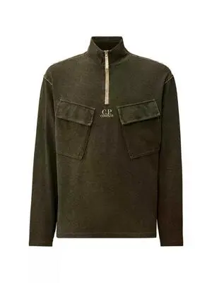 C.P. COMPANY Sweater With Zip Pocket - Grey