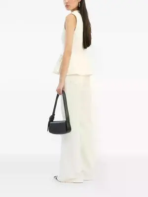 ROTATE BY BIRGER CHRISTENSEN Sleeveless Peplum Blouse