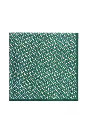 SLOWEAR Patterned Scarf Green