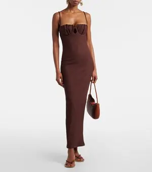 MONTCE Petal Crochet Maxi Dress