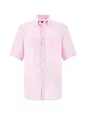 Paul & Shark Short-sleeved Linen Shirt - Pink