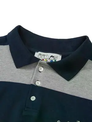MARGESHERWOOD Striped Embroidered Long Sleeve Shirt - Blue