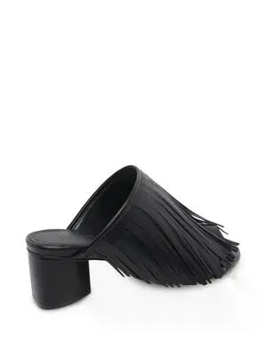 VIC MATIE K16 Fringed Sandals - Black