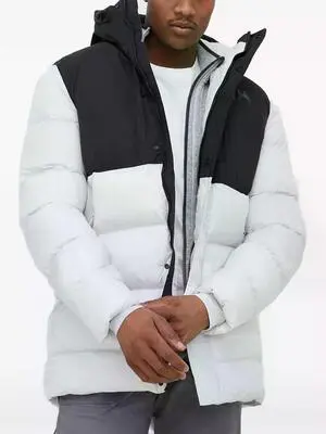Helly Hansen Colour-block Hooded Down Jacket - White