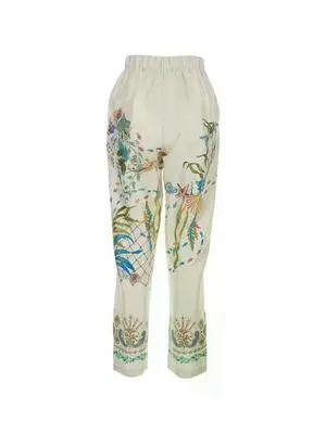MANTERO 1902 Printed Silk Trousers