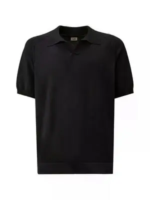 C.P. COMPANY V-neck Short-sleeves Polo Shirt - Blue