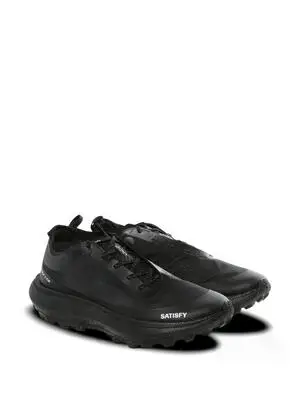 Satisfy Rocker Textured Lace-up Sneakers - Black