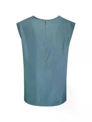 Calvin Klein Cowl Neck Twill Tank Top