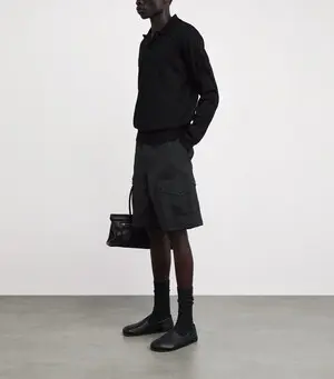 Stone Island Cotton-canvas All-weather Ghost Shorts - Black
