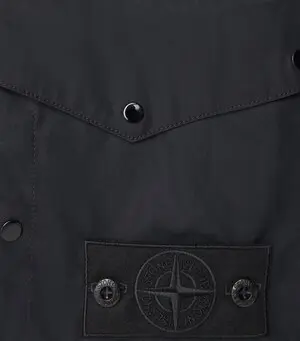 Stone Island Cotton-canvas All-weather Ghost Shorts - Black