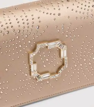 MALONE SOULIERS Embellished Satin Vivien Clutch Bag