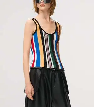 Loewe Striped Knit Tank Top