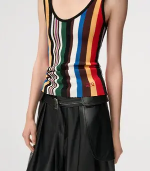 Loewe Striped Knit Tank Top