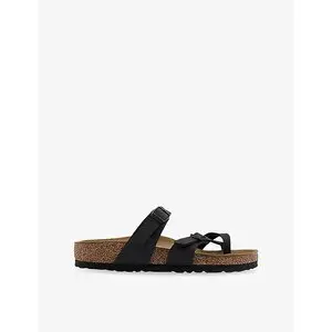 BIRKENSTOCK Mayari Faux-leather Cross-strap Sandals - Black