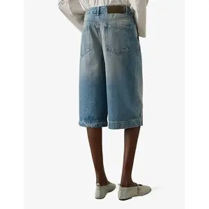 Soeur Francis Wide-leg Denim Shorts