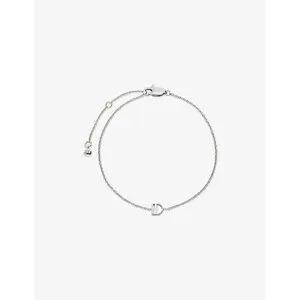 Monica Vinader Monica Vinader Sterling Silver Initial Chain Bracelet Silver