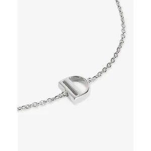 Monica Vinader Sterling Initial Chain Bracelet - Silver