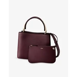Cartier Panthère Double De Small Leather Top-handle Bag - Grape