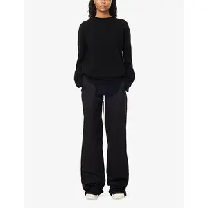 Rick Owens Drawstring Waist Stretch-cotton Trousers